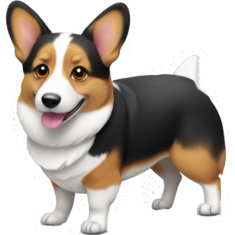 Tri color corgi emoji | AI Emoji Generator