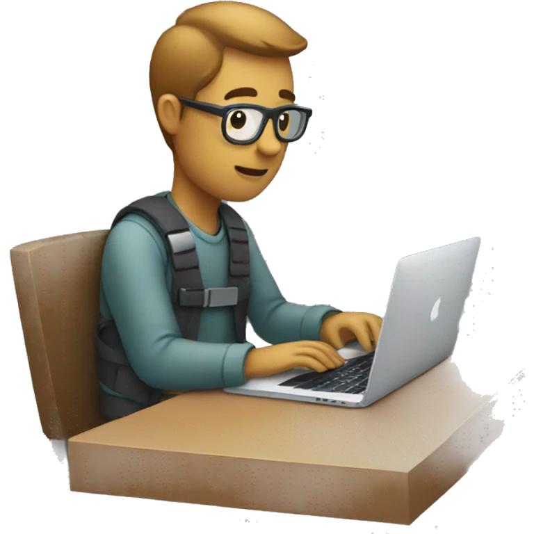 developer typing on macbook emoji | AI Emoji Generator