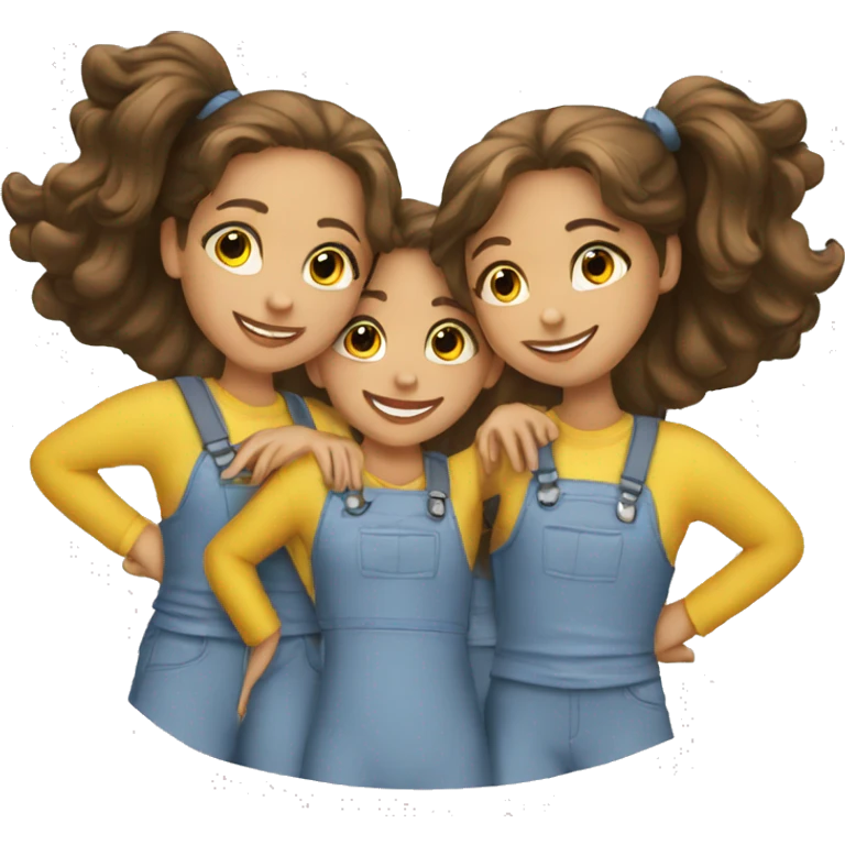 3 girls teamwork emoji | AI Emoji Generator
