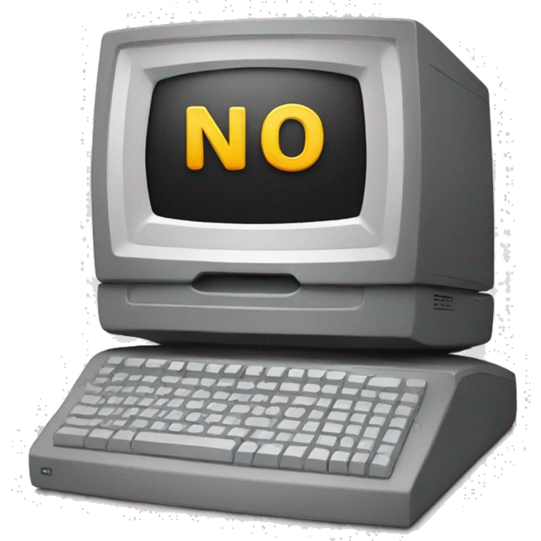 computer says "NO" emoji | AI Emoji Generator