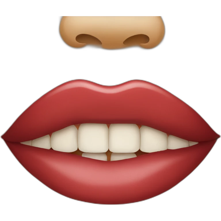 biting lips emoji emoji | AI Emoji Generator