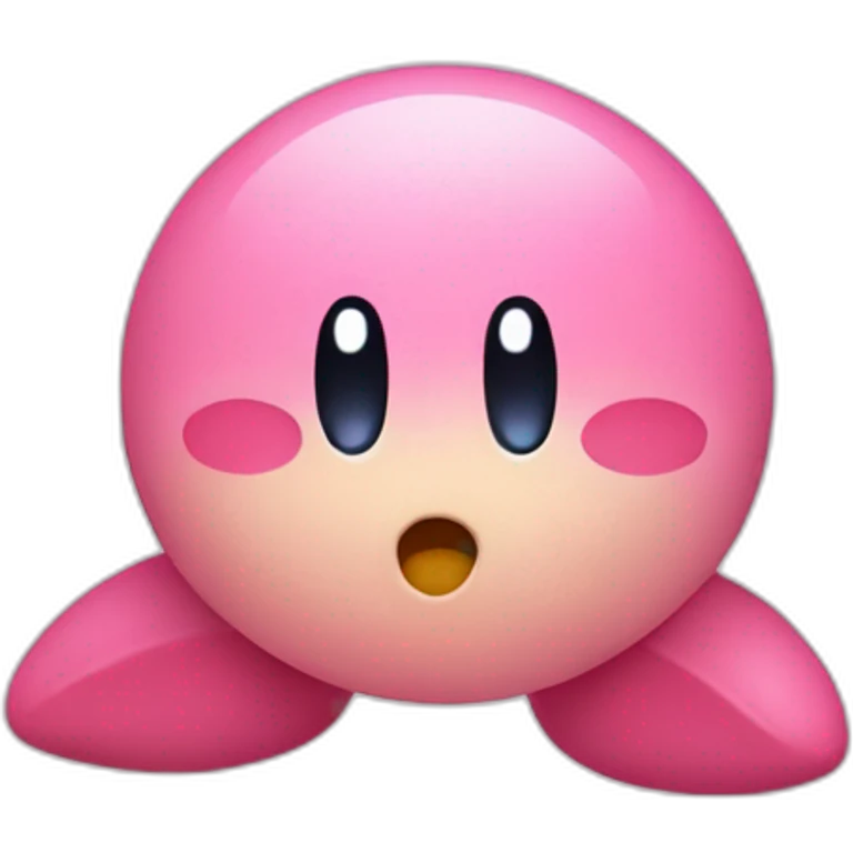 Kirby doing a wee emoji | AI Emoji Generator