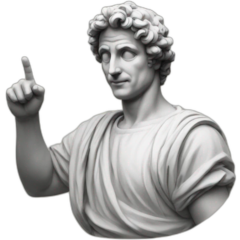 italian statue doing pinched fingers italian gesture emoji | AI Emoji ...
