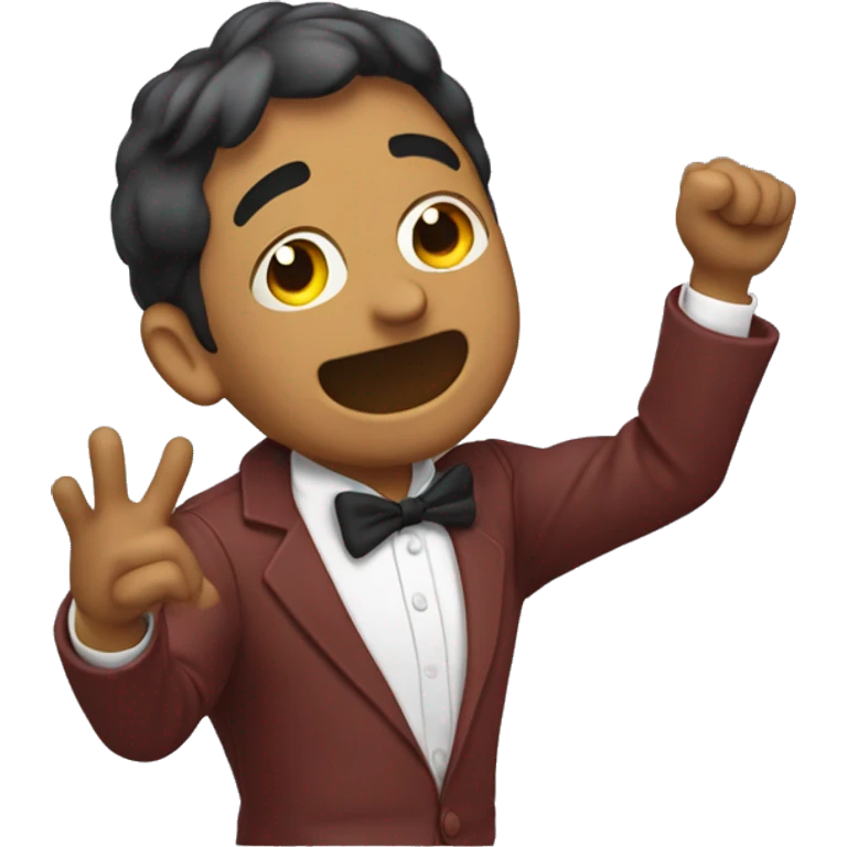 Chico haciendo el dab emoji | AI Emoji Generator