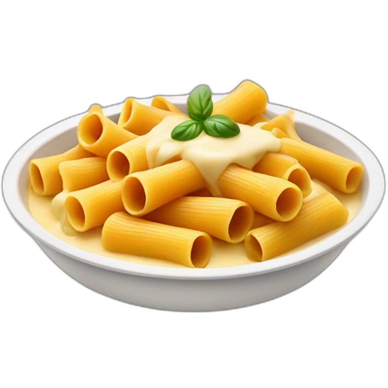 rigatoni dish in cheese sauce emoji | AI Emoji Generator