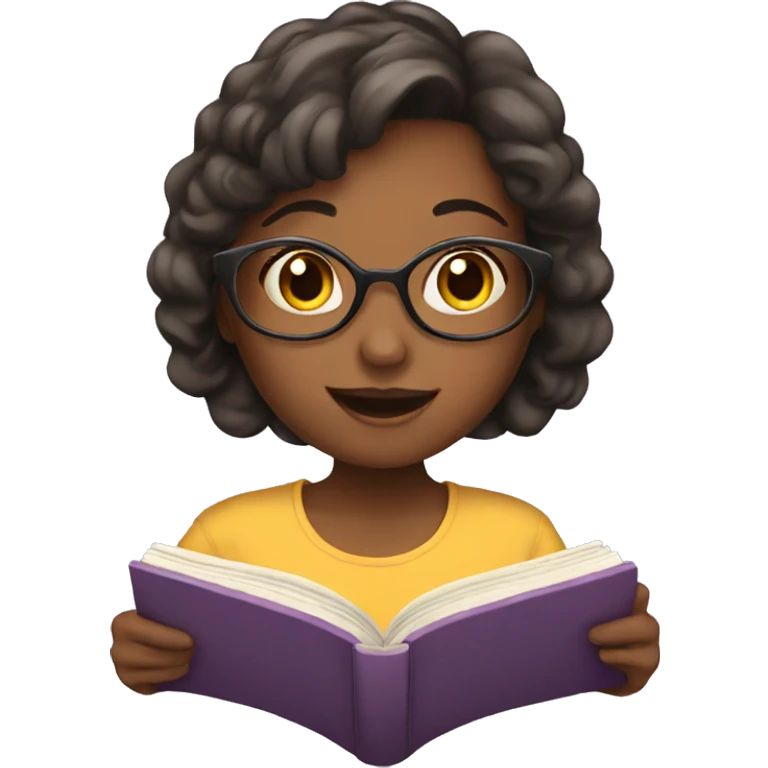Girl reading a book emoji | AI Emoji Generator