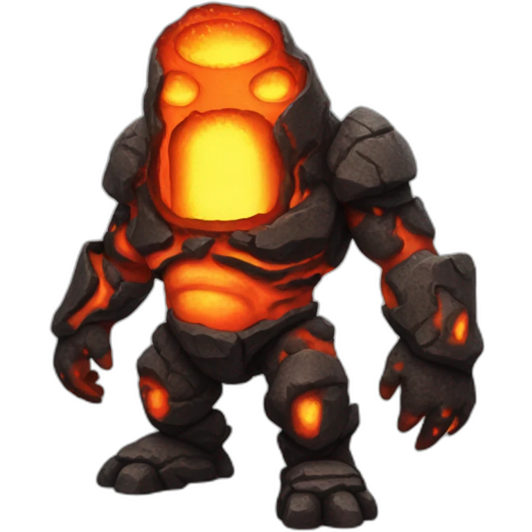 Lava Golem emoji | AI Emoji Generator
