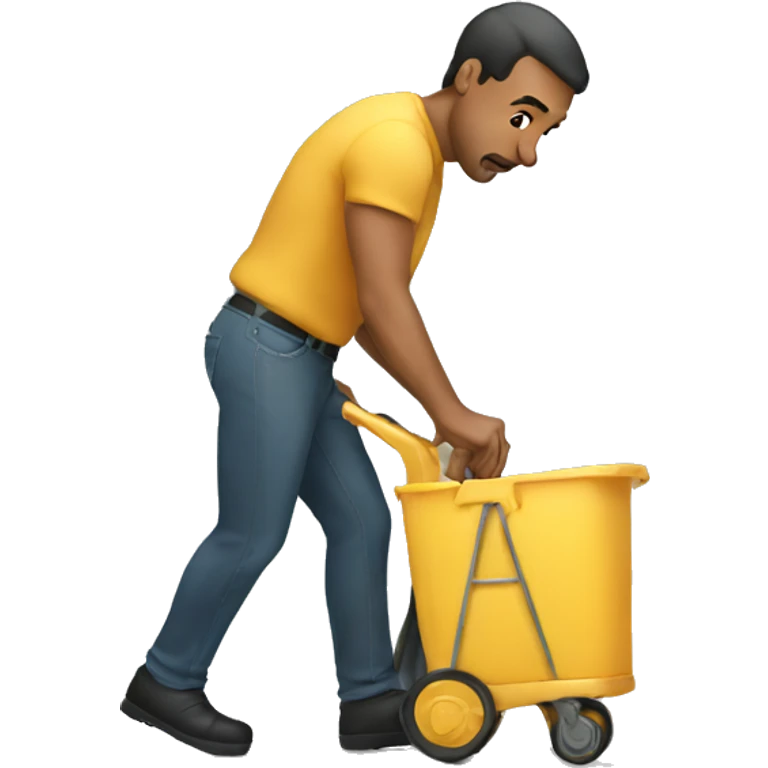 a man pushing emoji | AI Emoji Generator