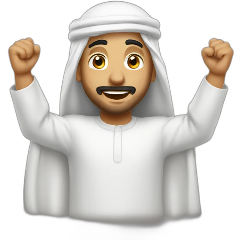 kuwaiti man cheering emoji | AI Emoji Generator