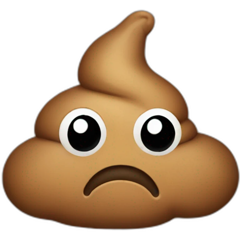 Sad poop emoji | AI Emoji Generator