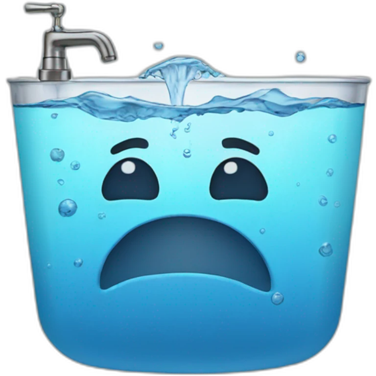 wasting water by using AI emoji | AI Emoji Generator