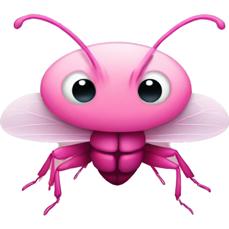 Cute pink insects emoji | AI Emoji Generator
