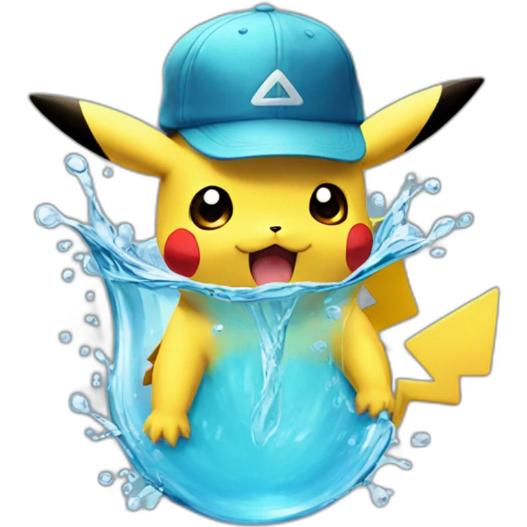 Pikachu water type emoji | AI Emoji Generator