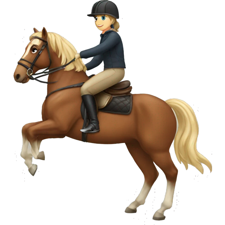 horse riding horse emoji | AI Emoji Generator