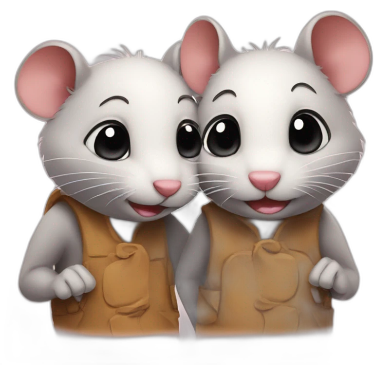 2 rats are friends emoji | AI Emoji Generator
