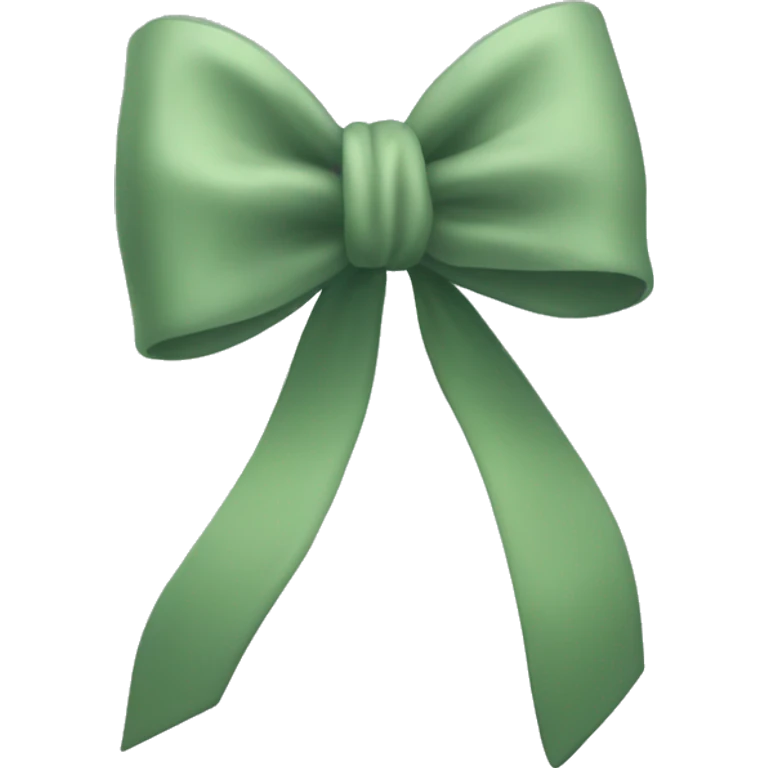 sage green bow emoji | AI Emoji Generator
