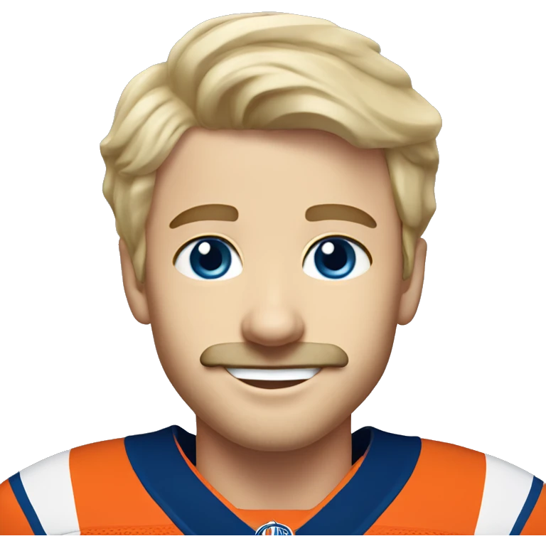 edmonton oilers short blonde hair boy with moustache and blue eyes ...