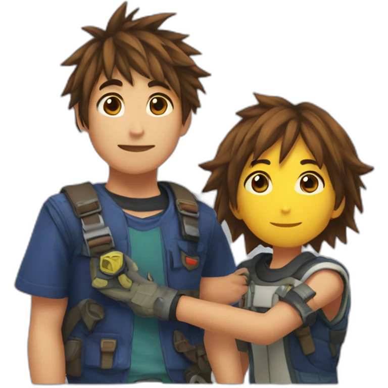 Sora et Oka emoji | AI Emoji Generator
