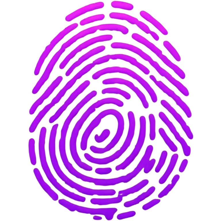 Fingerprint Purple emoji | AI Emoji Generator