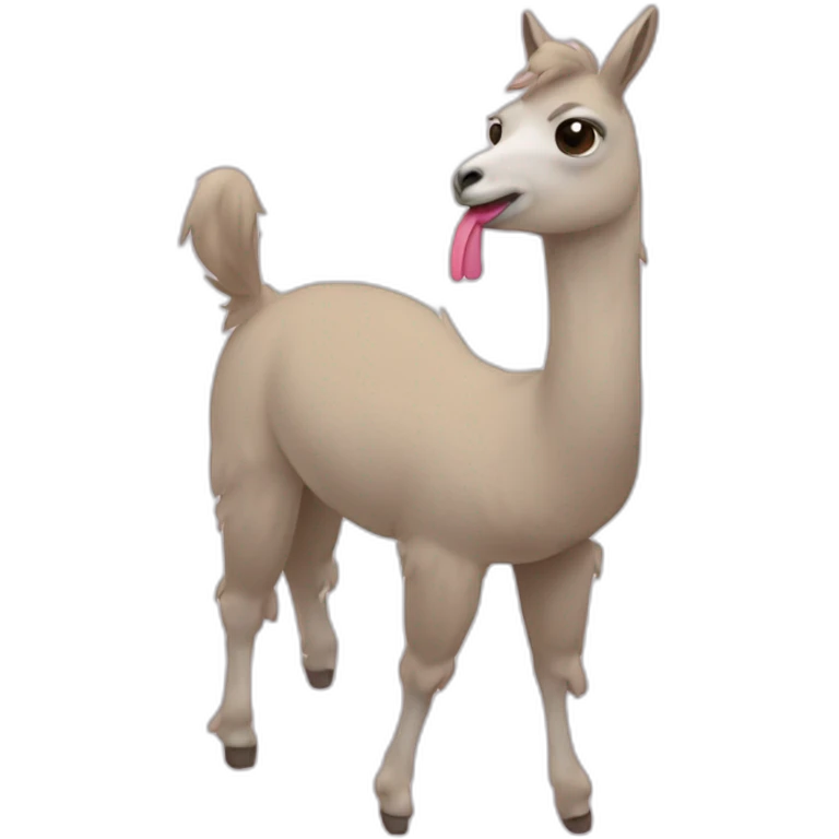 Dos llamas sosteniendo una gorda de r emoji | AI Emoji Generator