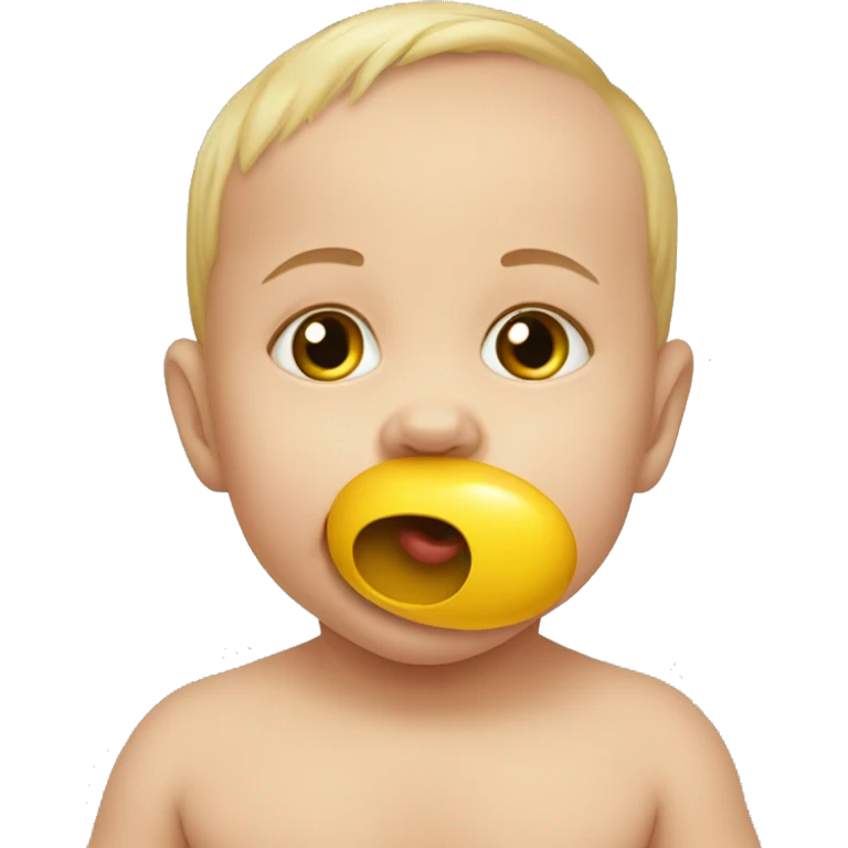baby with pacifier in mouth emoji | AI Emoji Generator