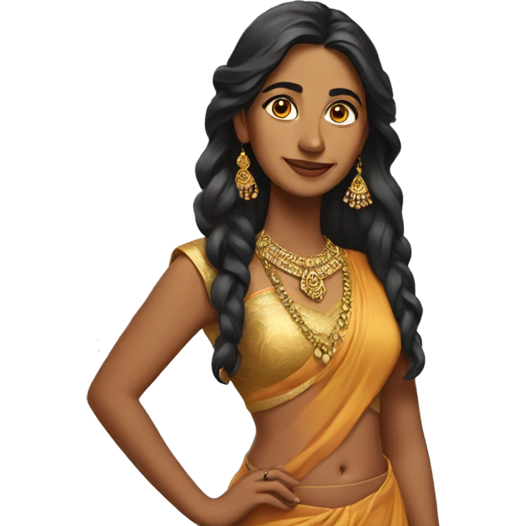 Beautiful Indian woman emoji | AI Emoji Generator