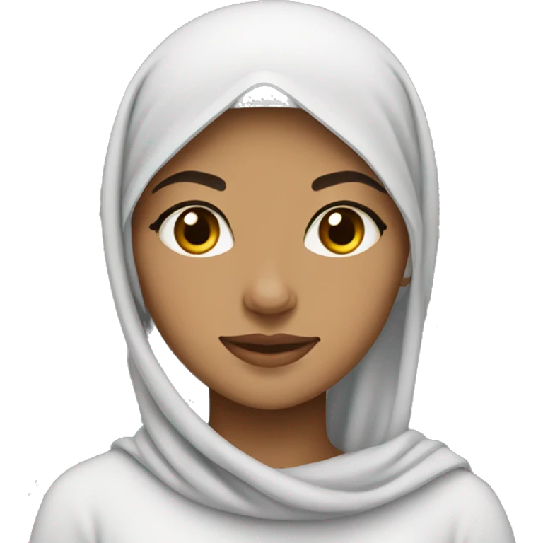 a muslim girl lightskin emoji | AI Emoji Generator