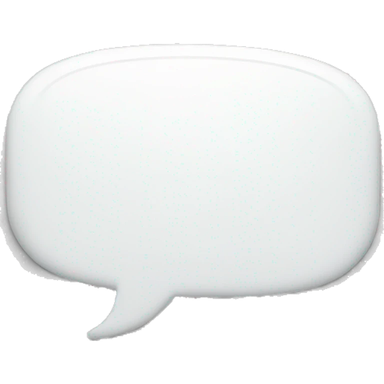 blank speech bubble emoji | AI Emoji Generator