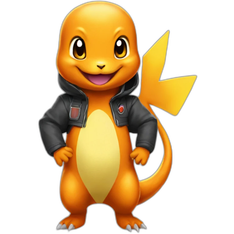 Charmander in a pikachu outfit emoji | AI Emoji Generator