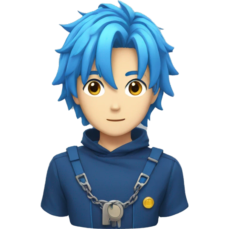Blue lock anime emoji | AI Emoji Generator