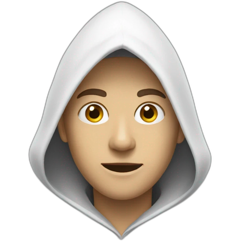 White big pointy hood emoji | AI Emoji Generator