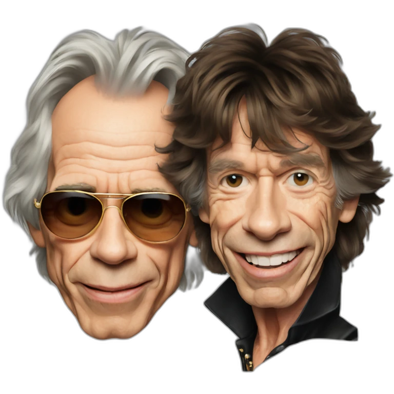keith richards and mick jagger emoji | AI Emoji Generator
