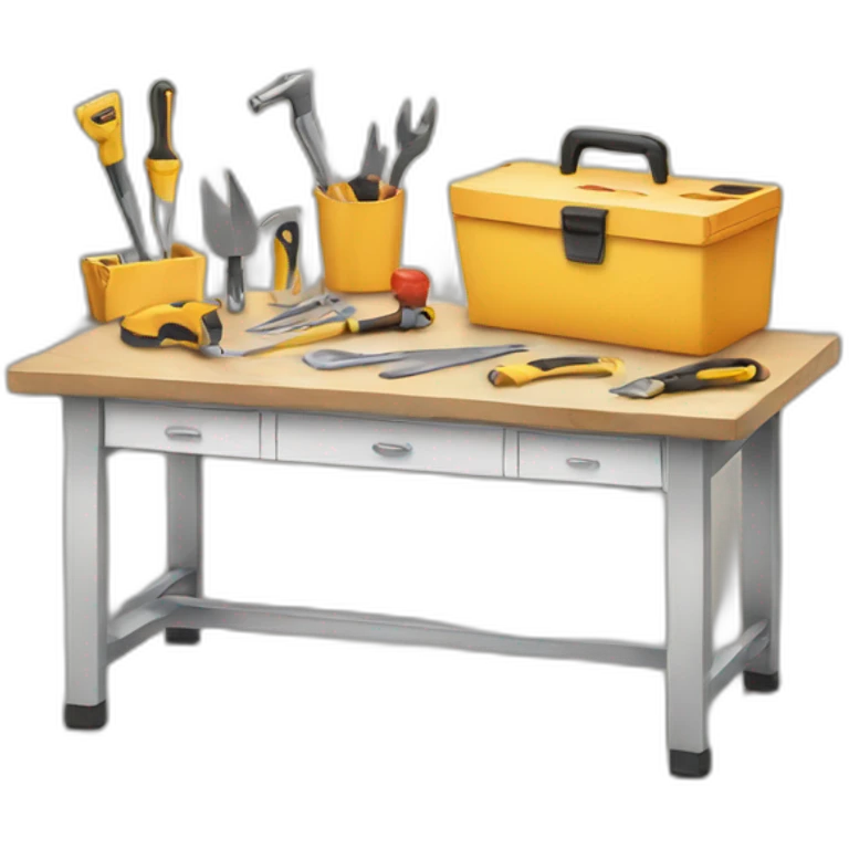 Work table with tools emoji | AI Emoji Generator