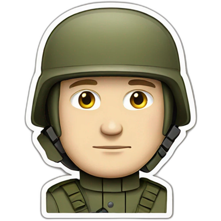 Cartoon Putin soldier, cartoon style, sticker emoji | AI Emoji Generator