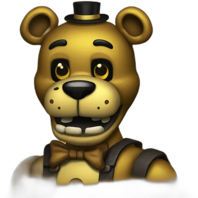 golden freddy from fnaf 2 freak emoji | AI Emoji Generator