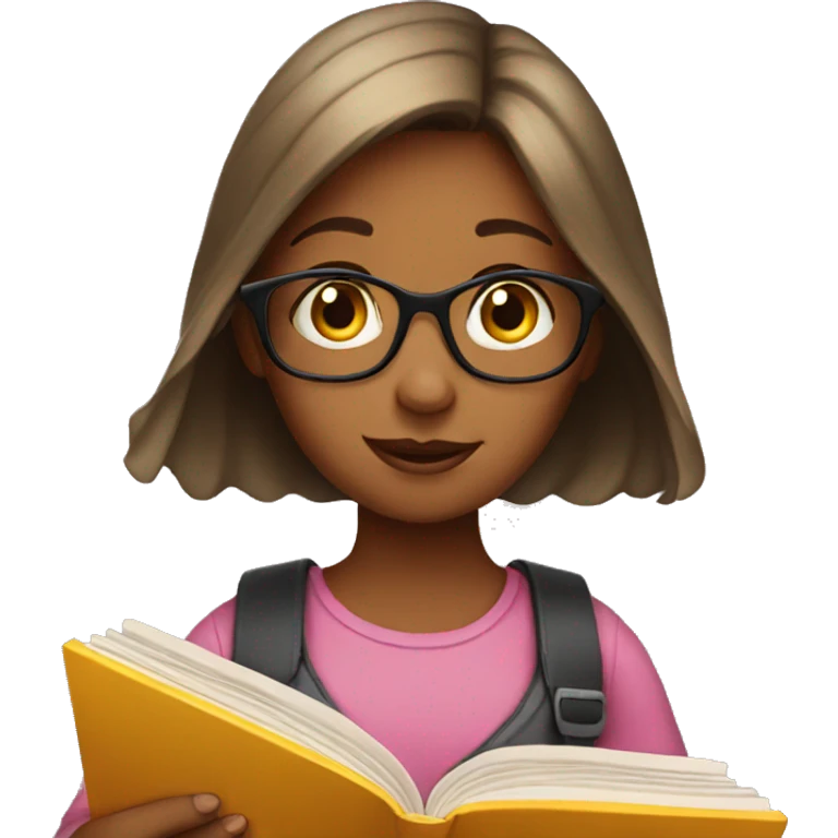 Girl reading book emoji | AI Emoji Generator