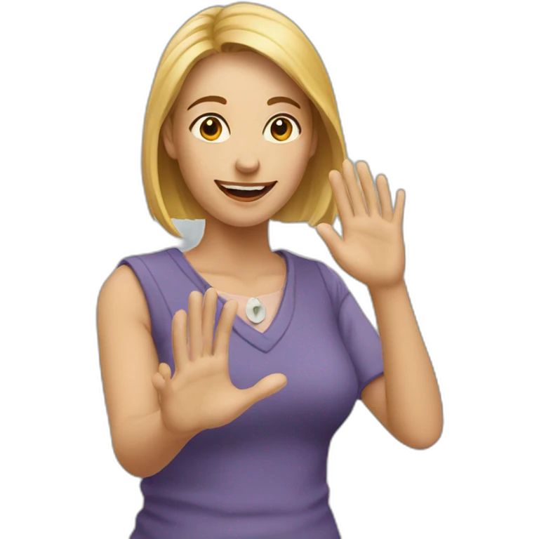woman tipping hand emoji | AI Emoji Generator