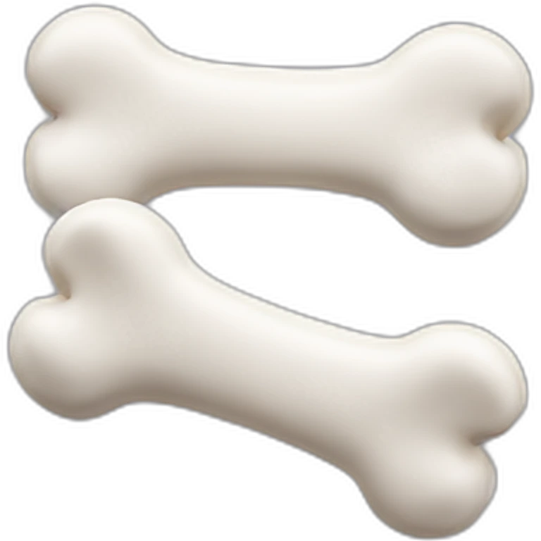dog bone white emoji | AI Emoji Generator
