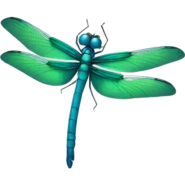 Blue green dragonfly emoji | AI Emoji Generator