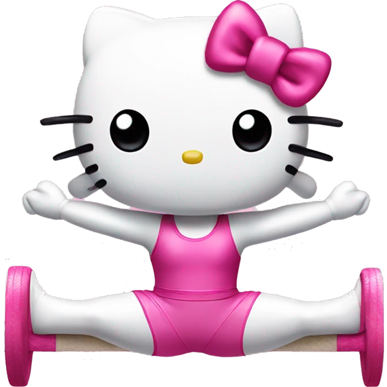 hello kitty doing splits during gymnastics routine emoji | AI Emoji ...