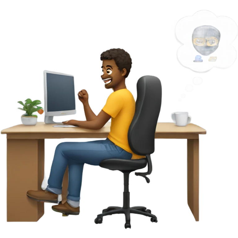Remote worker emoji | AI Emoji Generator