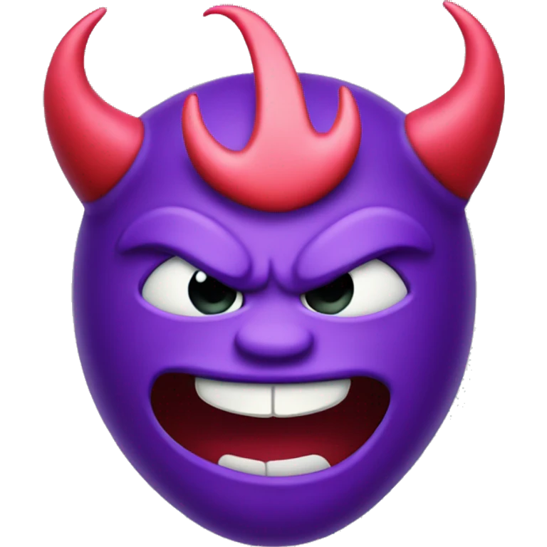 purple devil emoji winking emoji | AI Emoji Generator