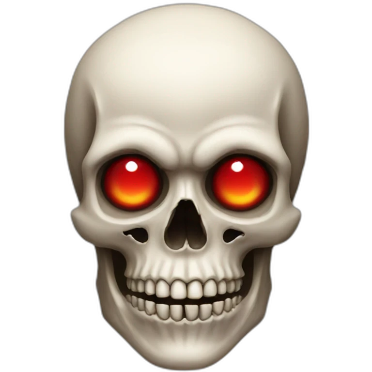 skull with red eyes emoji | AI Emoji Generator