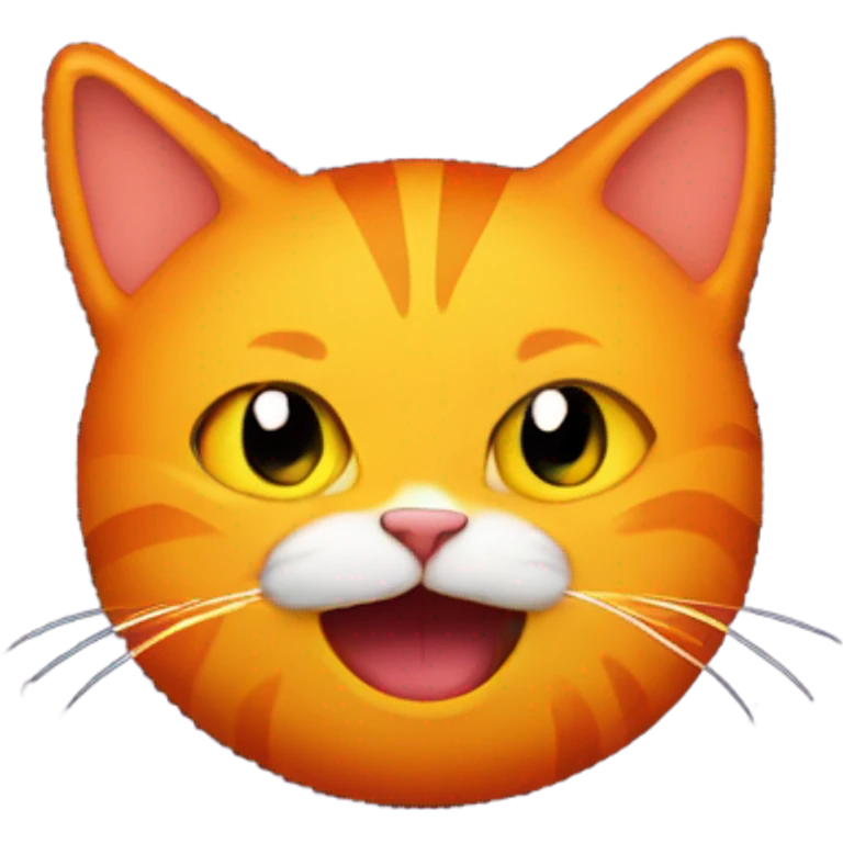 Orange cat at a rave emoji | AI Emoji Generator