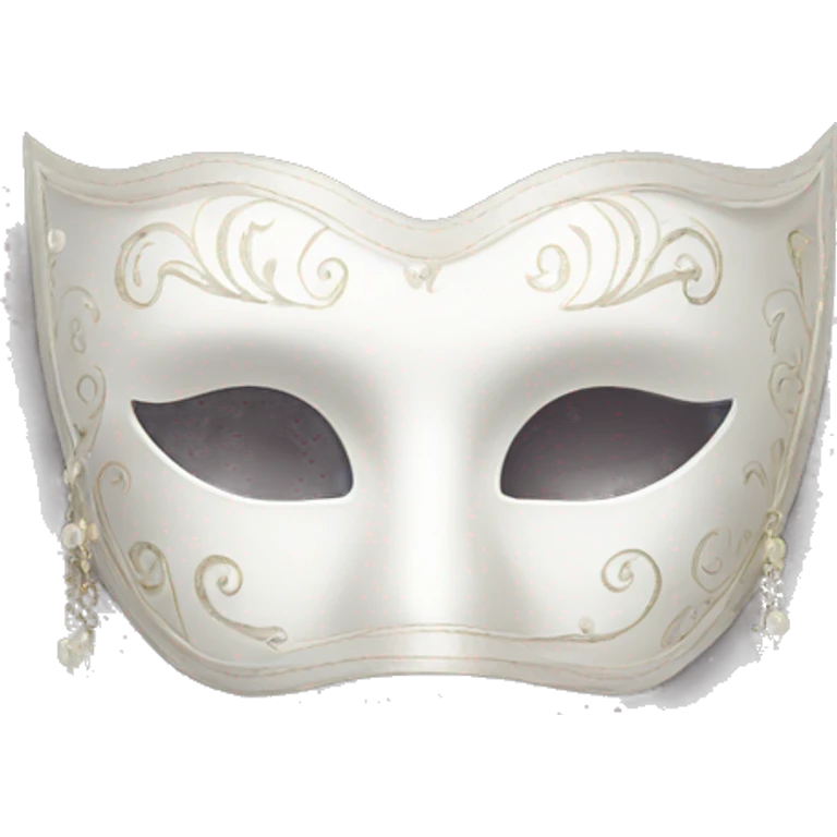 White Masquerade mask emoji | AI Emoji Generator