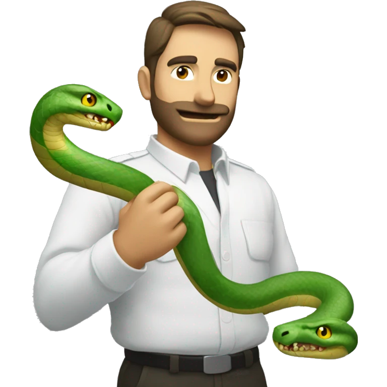 An snake progaming in a PC emoji | AI Emoji Generator