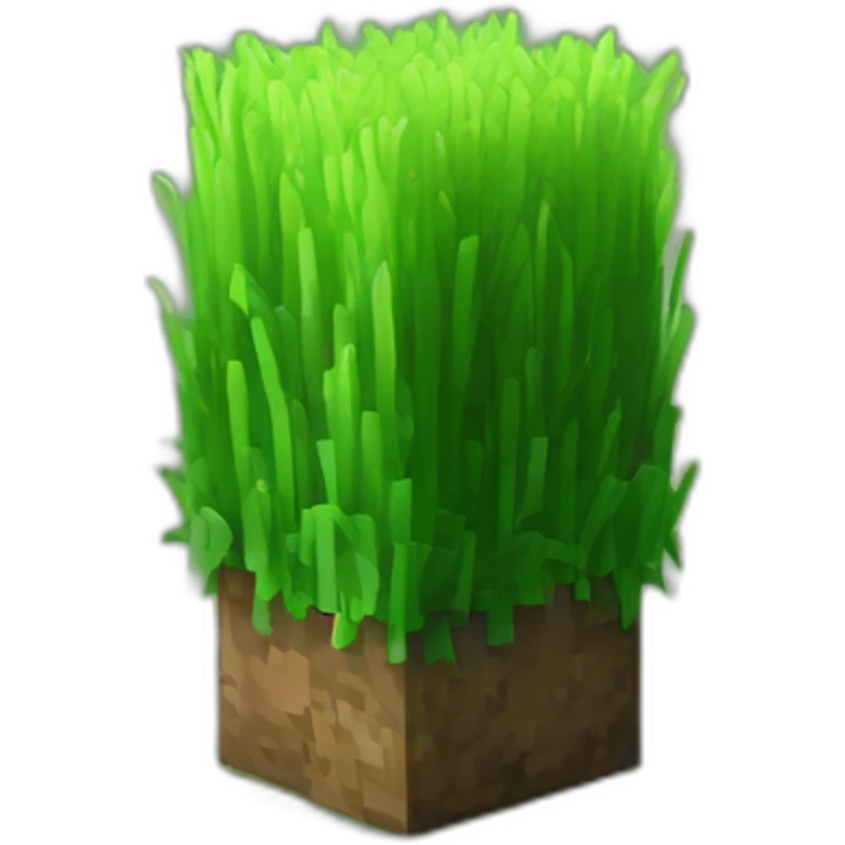 Minecraft grass block emoji | AI Emoji Generator