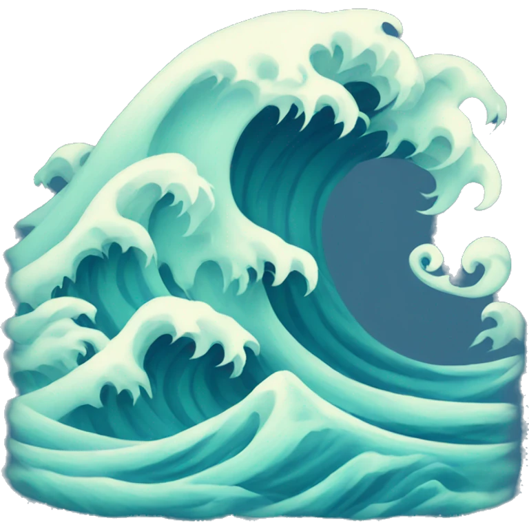 Sea waves emoji | AI Emoji Generator