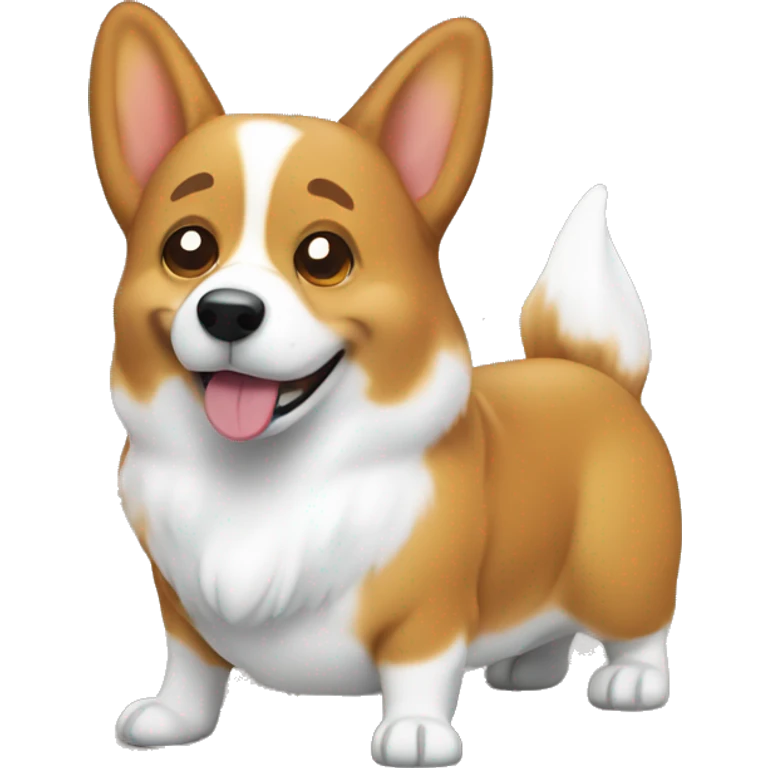 Corgi pooping emoji | AI Emoji Generator