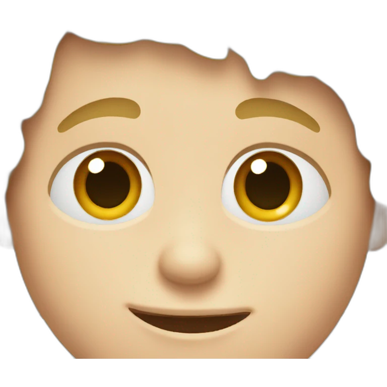 White Boy with big forehead and eyes that split up emoji | AI Emoji ...